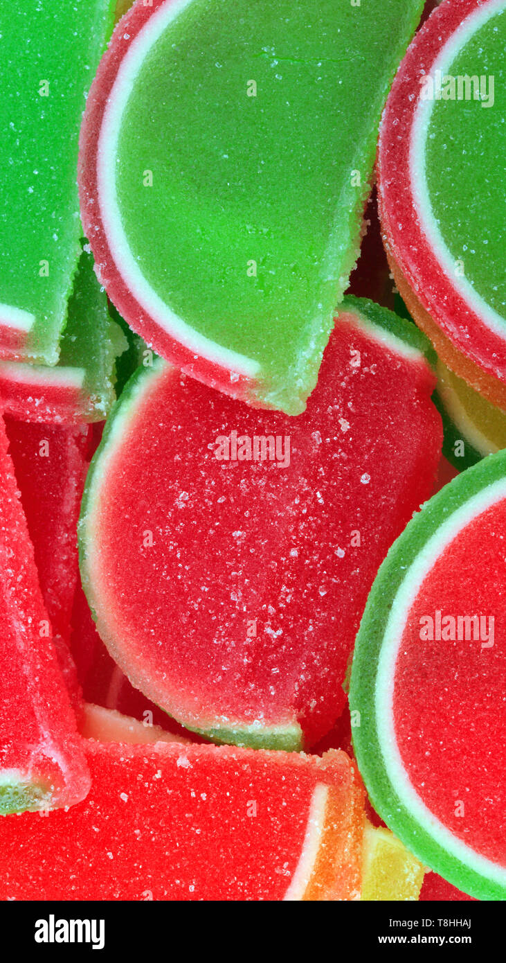 many Multicolor Fruit Jelly Stock Photo - Alamy