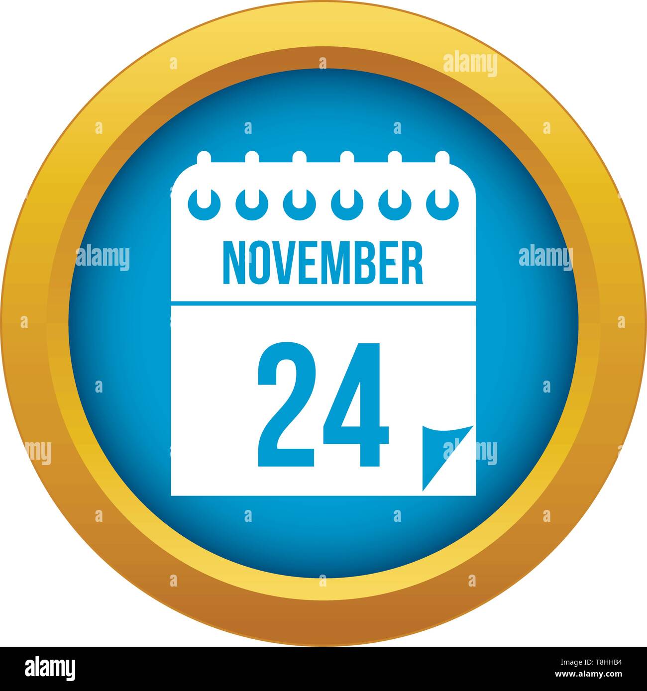 24 november calendar icon hi-res stock photography and images - Alamy