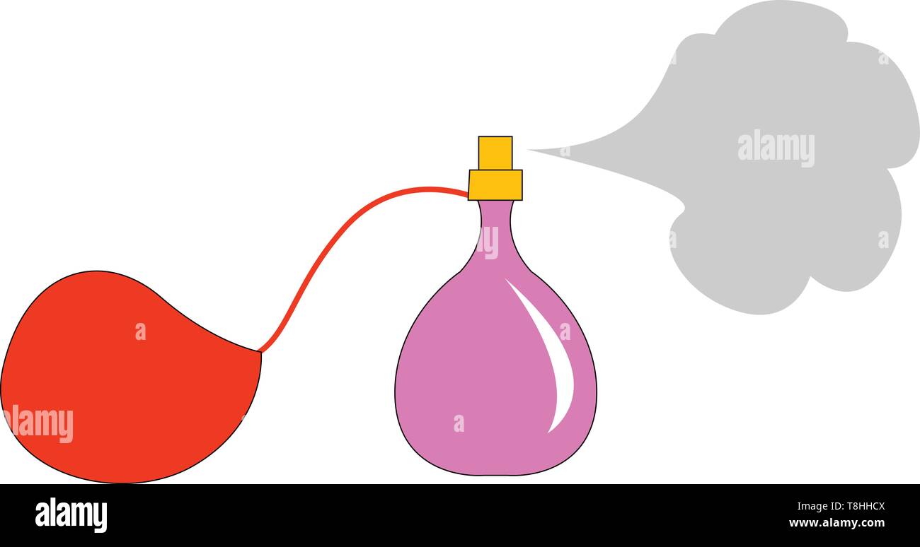 Perfume Bottle Drawing Spraying