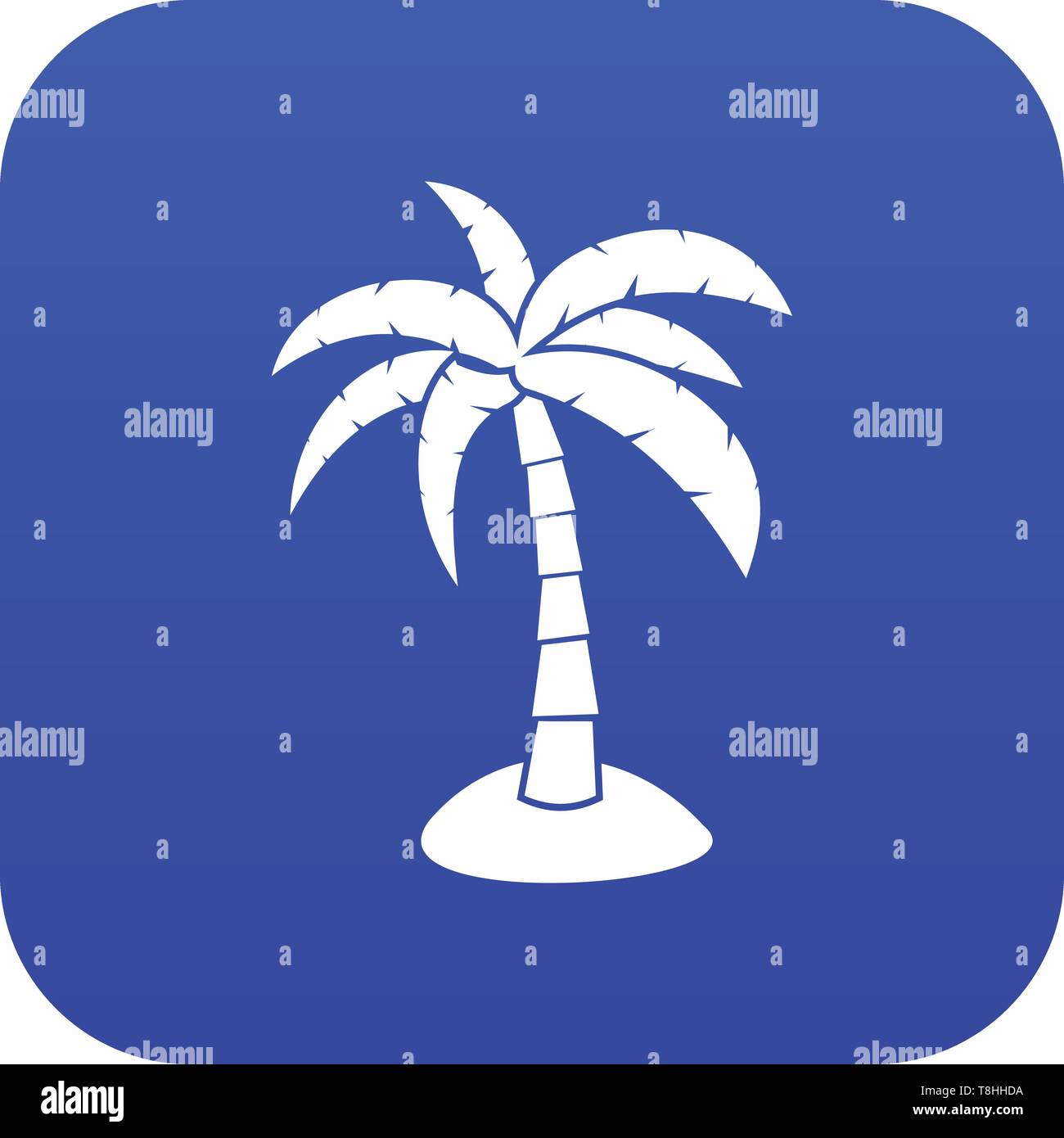 Palm icon digital blue Stock Vector Image & Art - Alamy