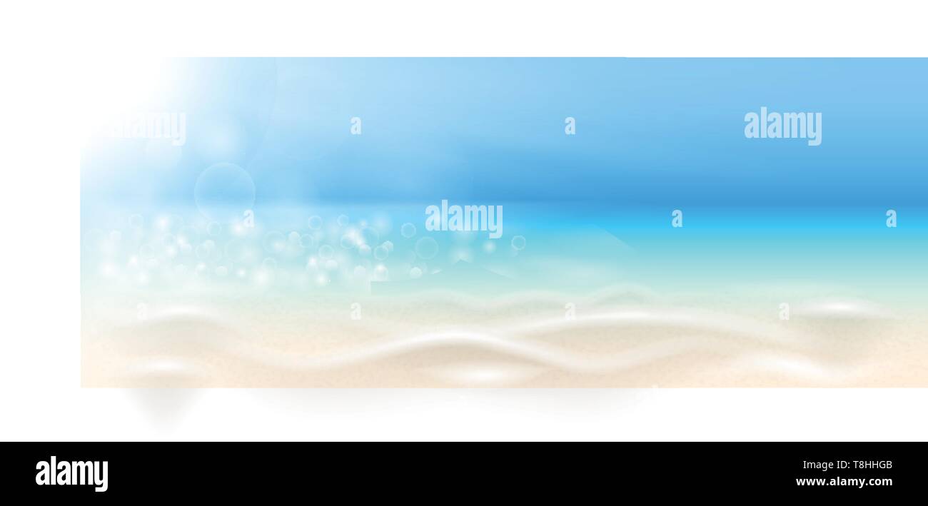 beach banner background vector Stock Vector Image & Art - Alamy