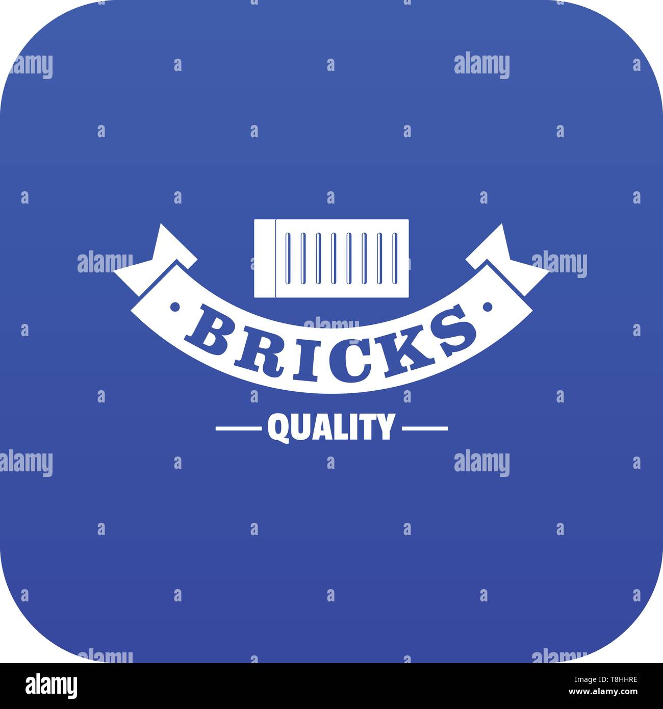Brick icon blue vector Stock Vector Image & Art - Alamy