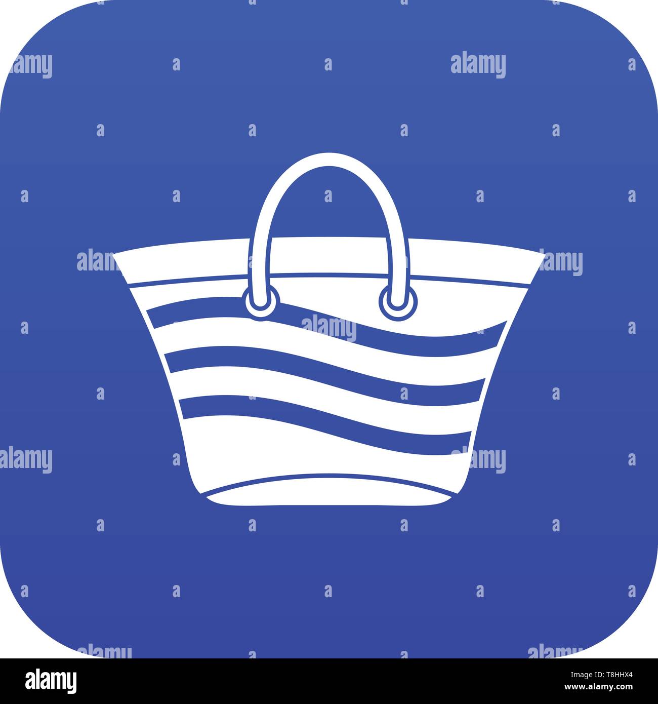 Women beach bag icon digital blue Stock Vector Image & Art - Alamy
