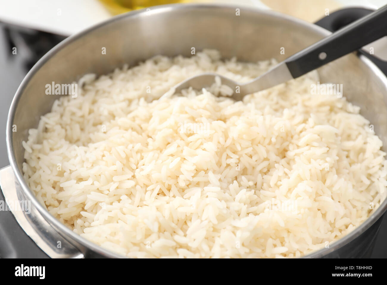 Saucepan boiling rice hi-res stock photography and images - Alamy