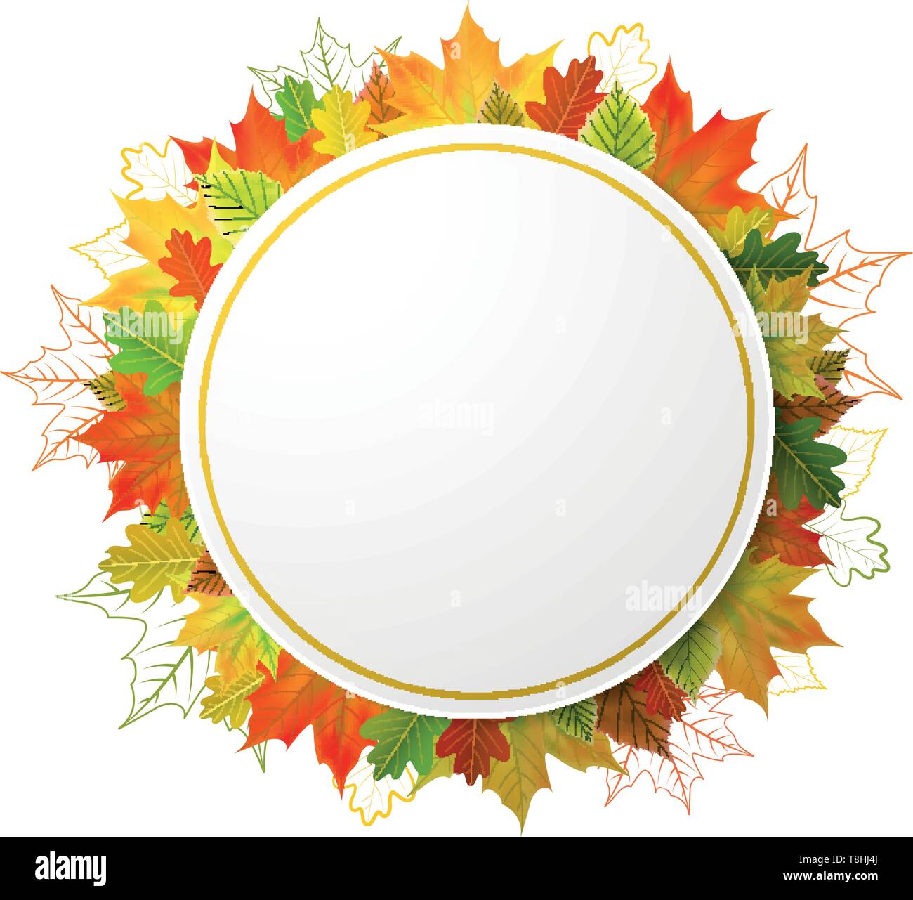 Macro fall leaves Stock Vector Images - Alamy