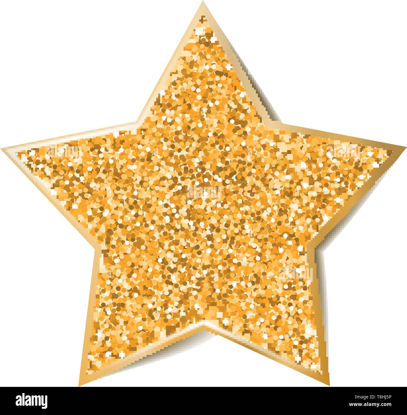 Star icon gold shape hi-res stock photography and images - Alamy