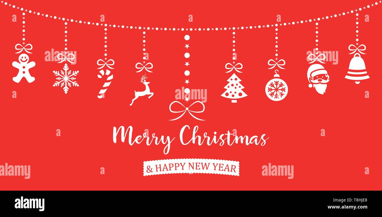 Decoration christmas tree deer Stock Vector Images - Alamy