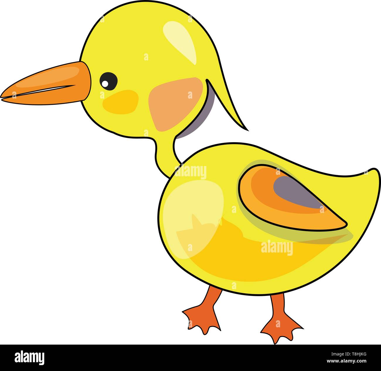 Little yellow duck Stock Vector Images - Alamy