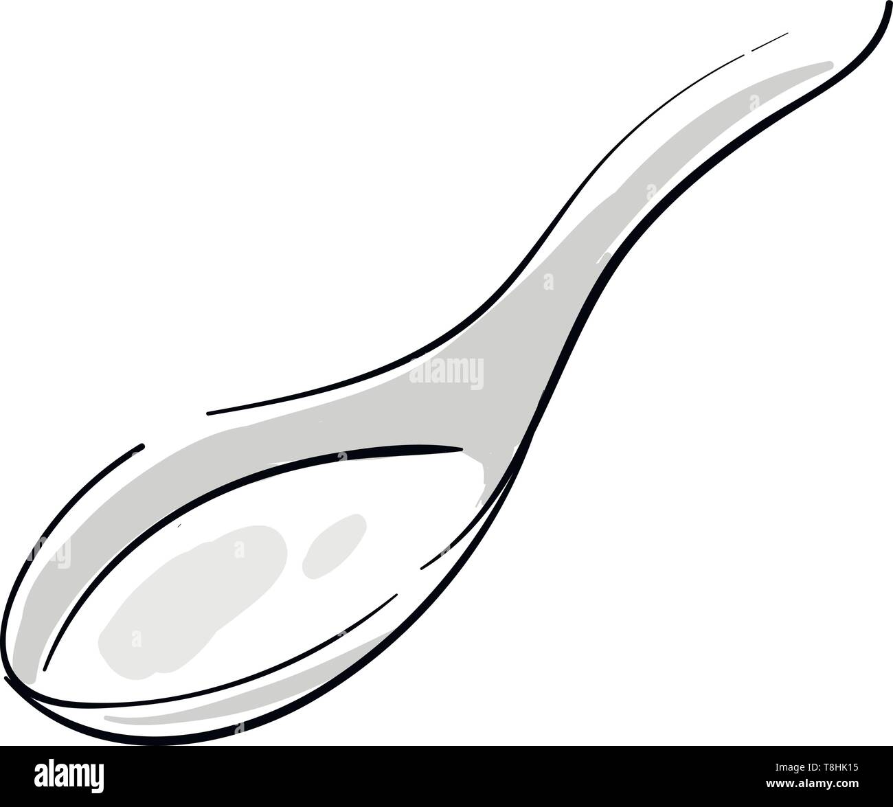 Sketch of a ceramic soup spoon great to look at and that increase the ...