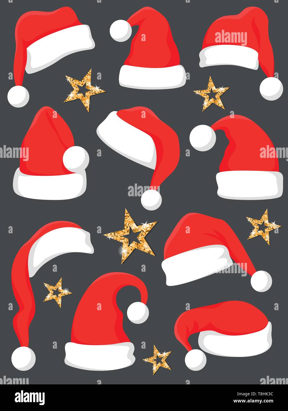 Winter hat set collection Stock Vector Images - Alamy
