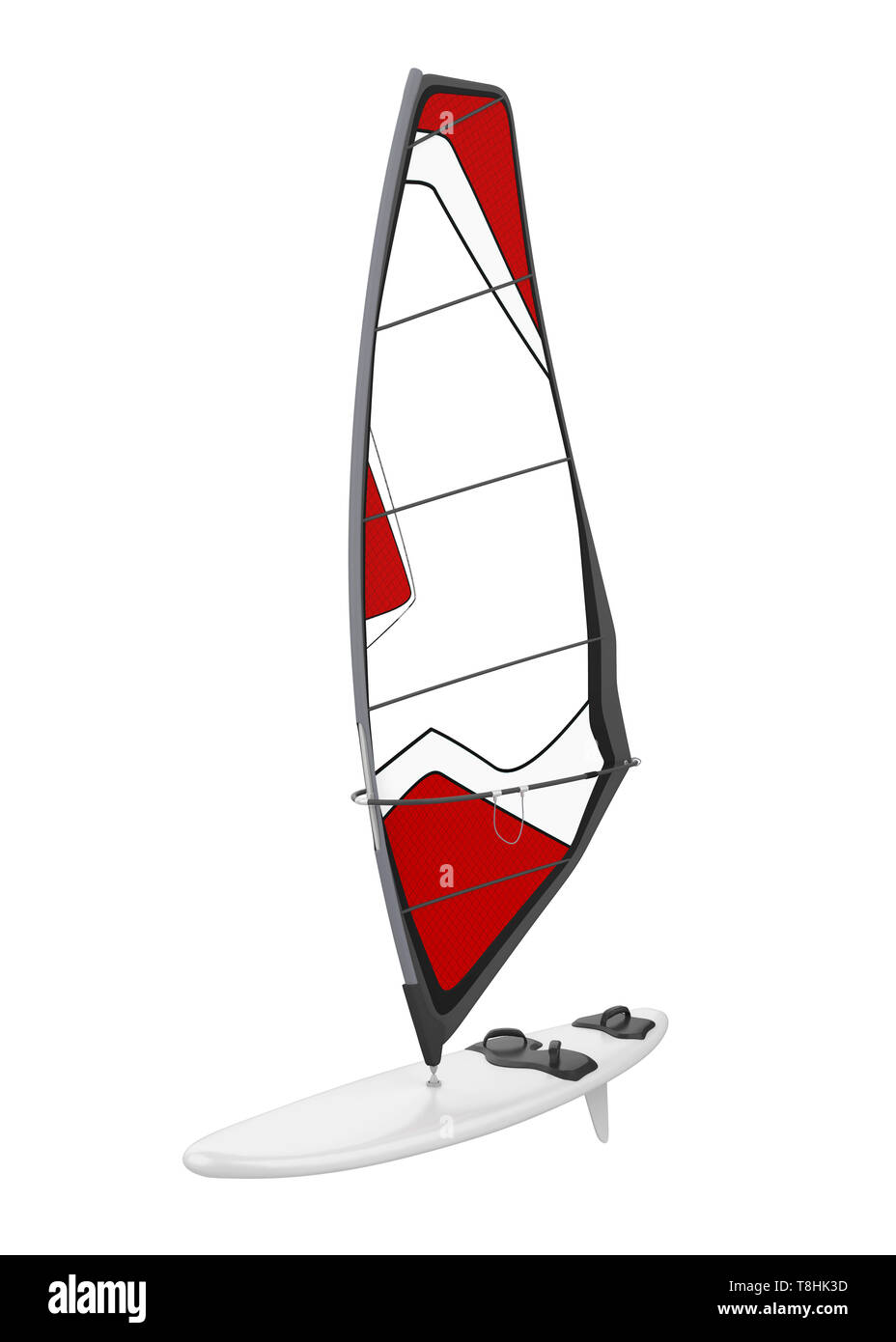 Windsurf Board Sail Isolated Stock Photo - Alamy