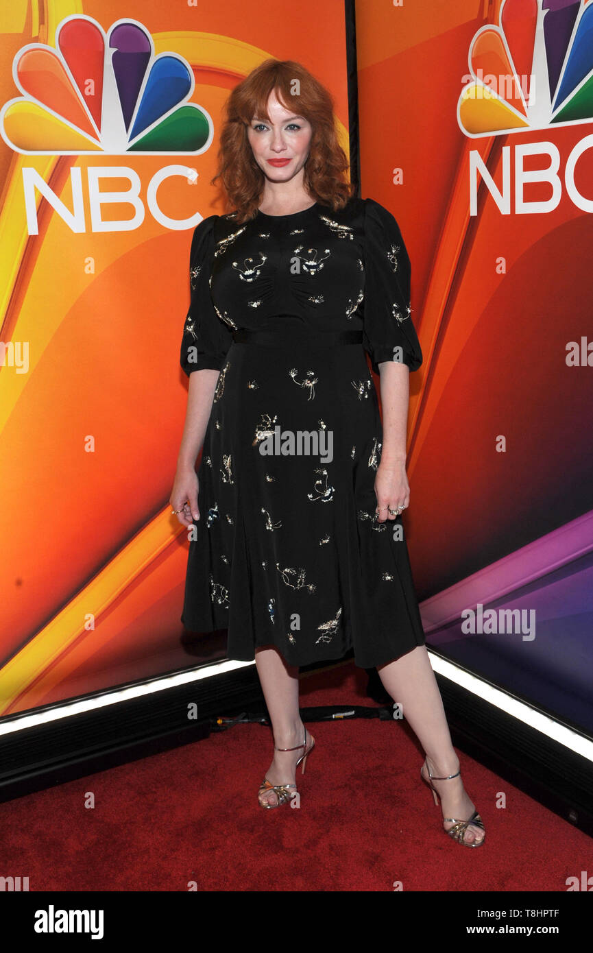 New York, NY, USA. 13th May, 2019. Christina Hendricks at the NBC 2019 ...