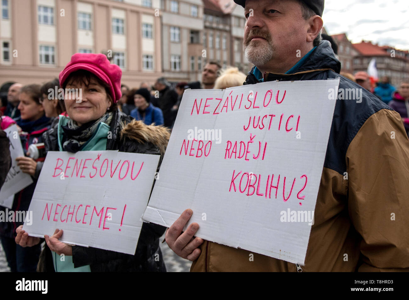 Hradec Kralove, Czech Republic. 13th May, 2019. People attend ...