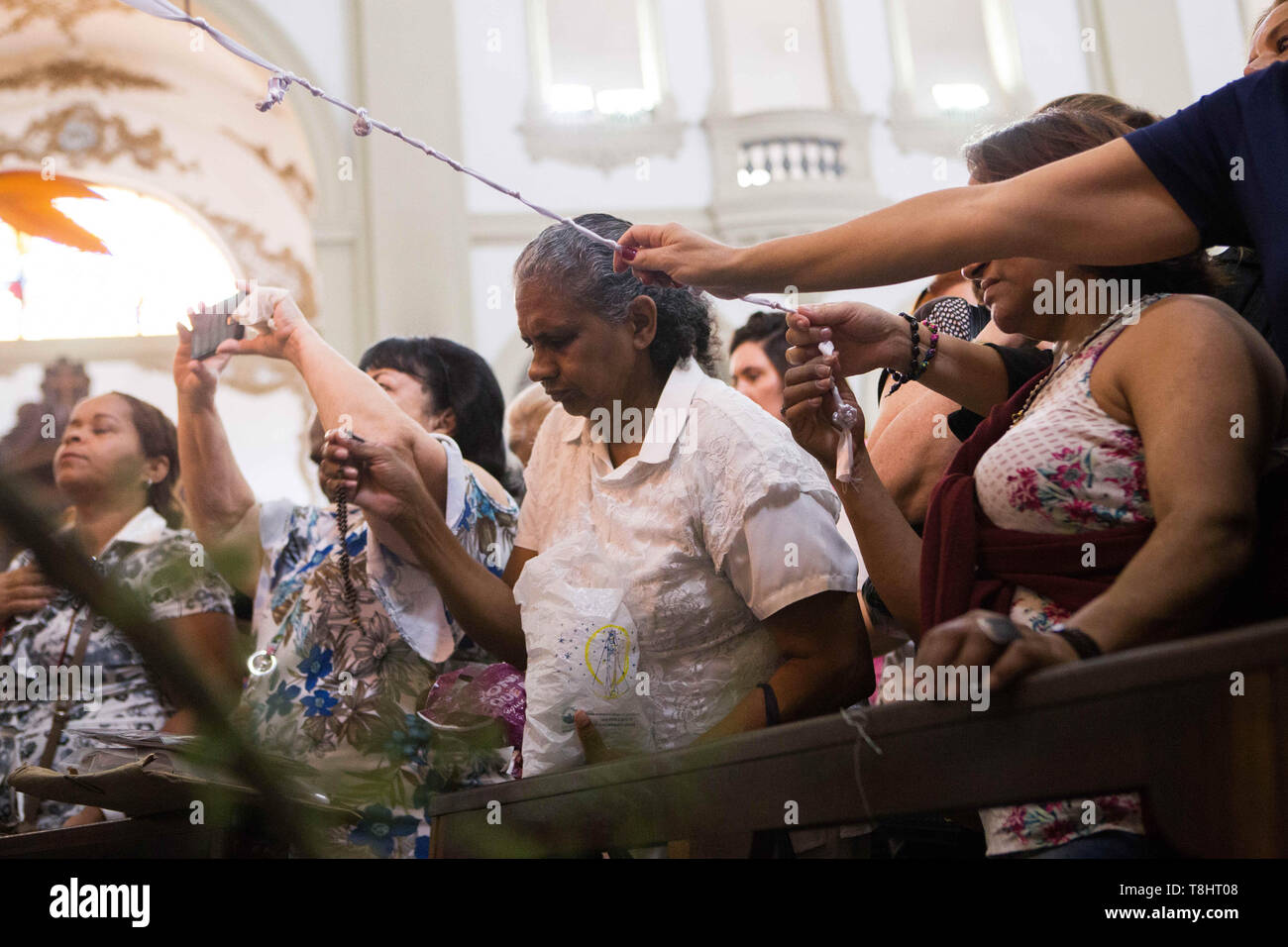Sao Paulo, Brazil. 13th May, 2019. Faithful celebrate the day of Our ...