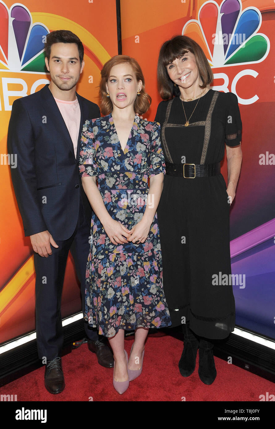 New York, NY, USA. 09th May, 2019. Skylar Astin, Jane Levy and Mary ...
