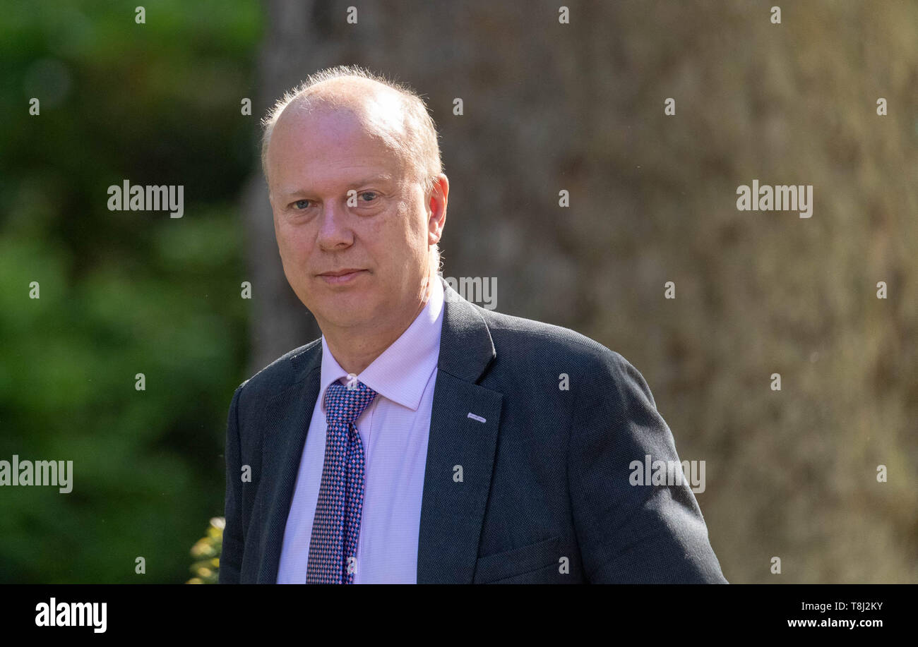 London, UK. 14th May 2019. Chris Grayling MP, PC, Transport Secretary ...