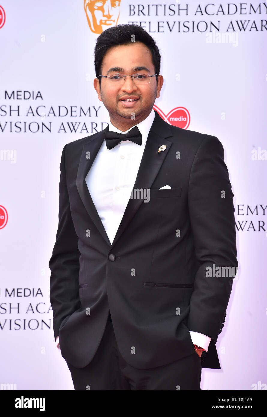 Rahul Mandal attending the Virgin Media BAFTA TV awards, held at the ...