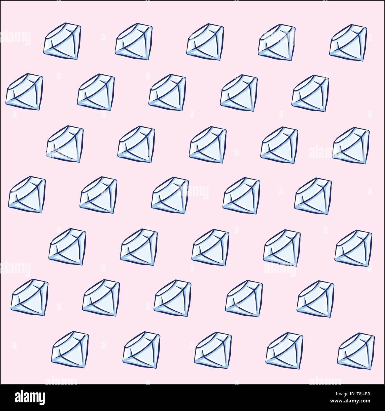 A background in pale pink colour with lot of diamonds on it , vector ...