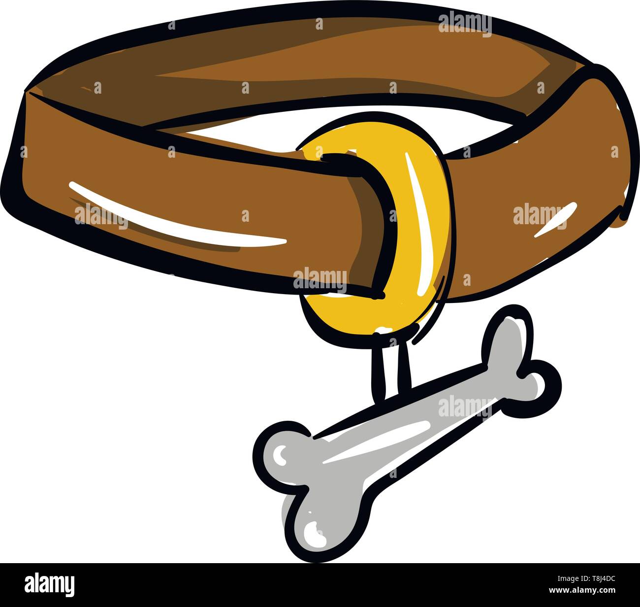 Dog colar Stock Vector Images - Alamy