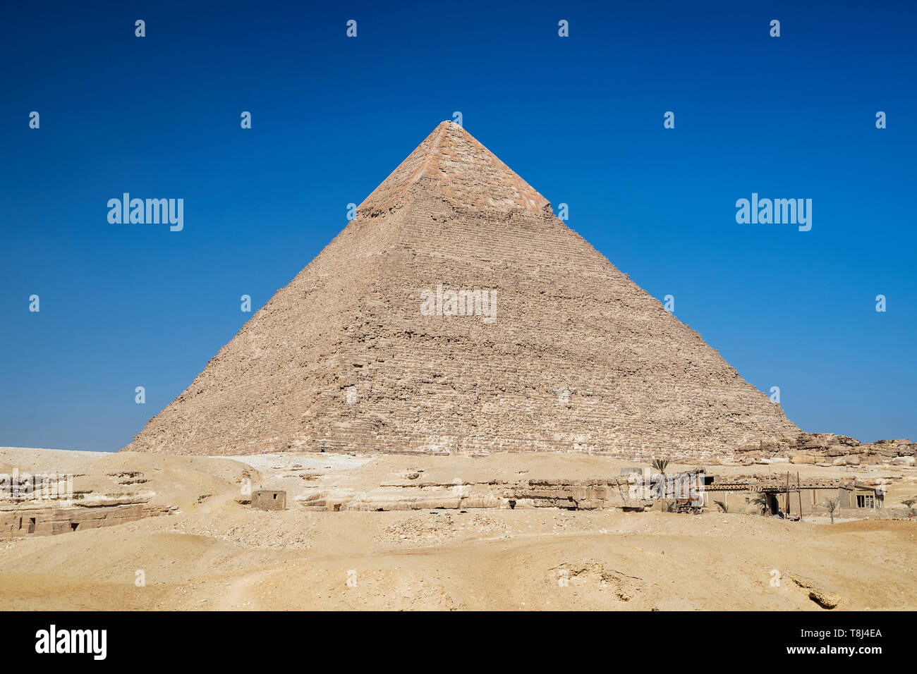 Giza pyramid complex near Cairo, Egypt Stock Photo - Alamy