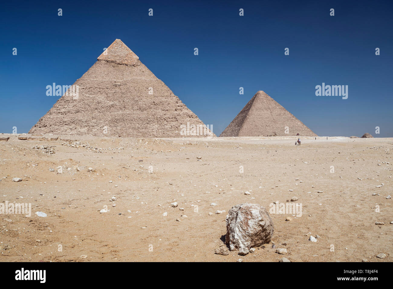 Giza pyramid complex near Cairo, Egypt Stock Photo - Alamy