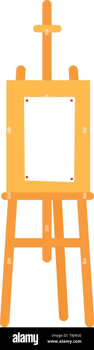Draw picture on easel Stock Vector Images - Alamy