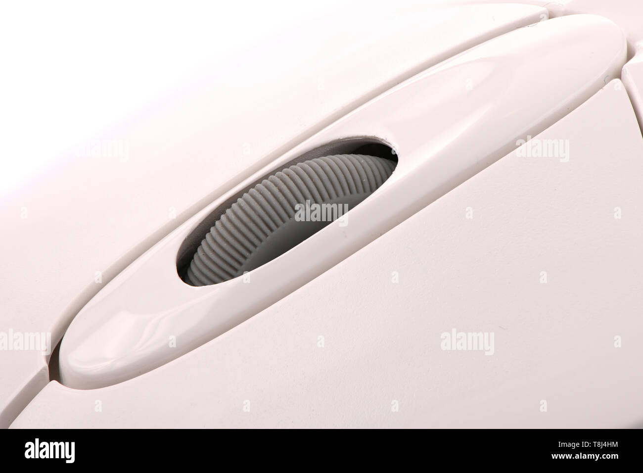 White USB computer mouse. Close-up Stock Photo - Alamy