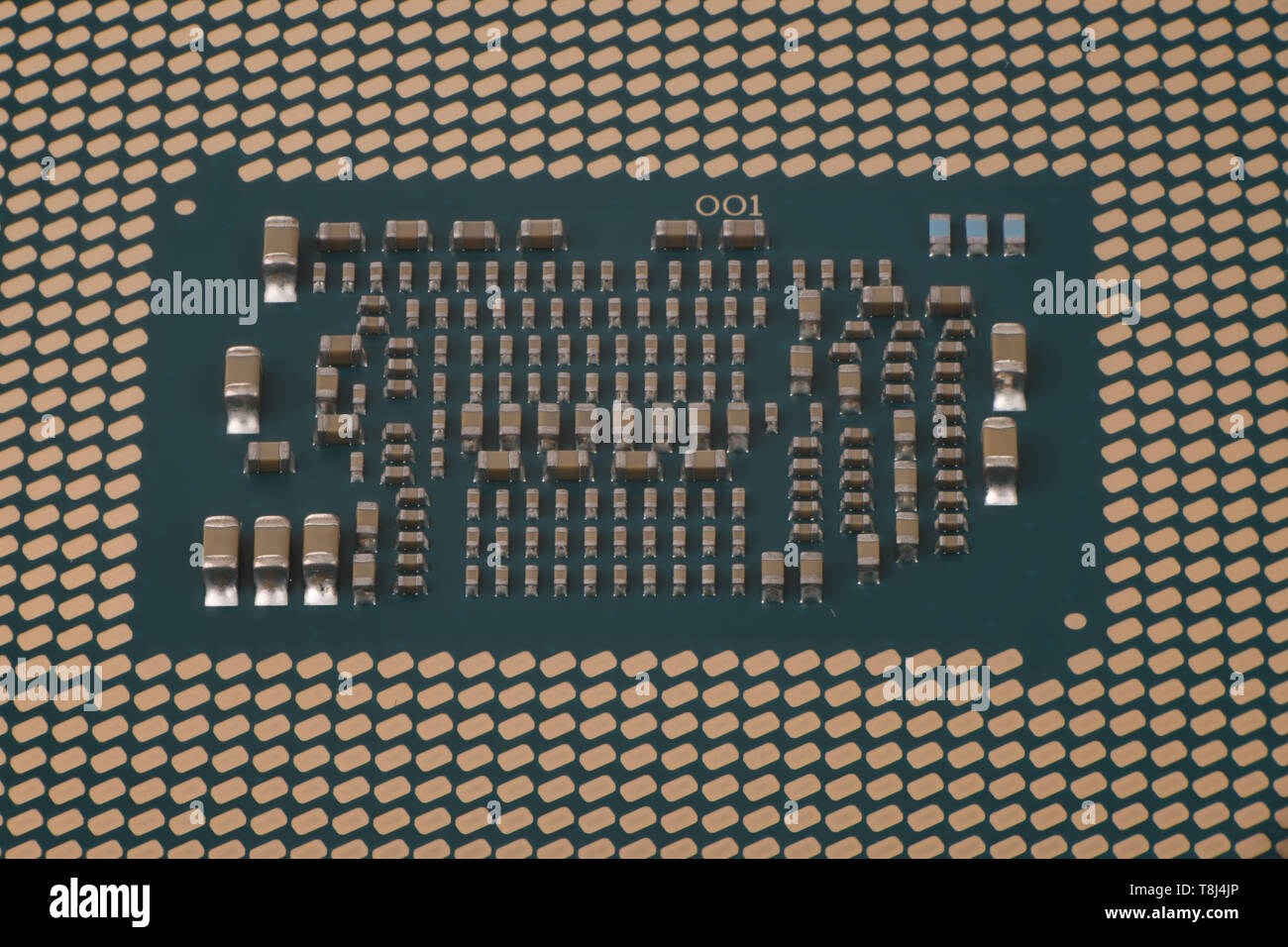 CPU : Central Processing Unit, Computer processor from the bottom side Stock Photo - Alamy