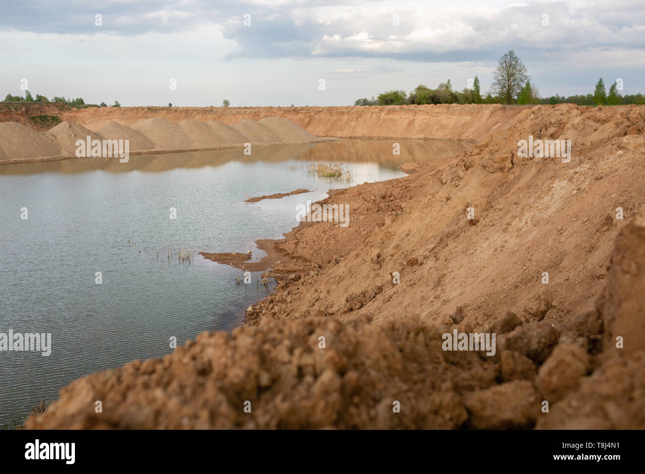 Stone quarry small excavator hi-res stock photography and images - Alamy