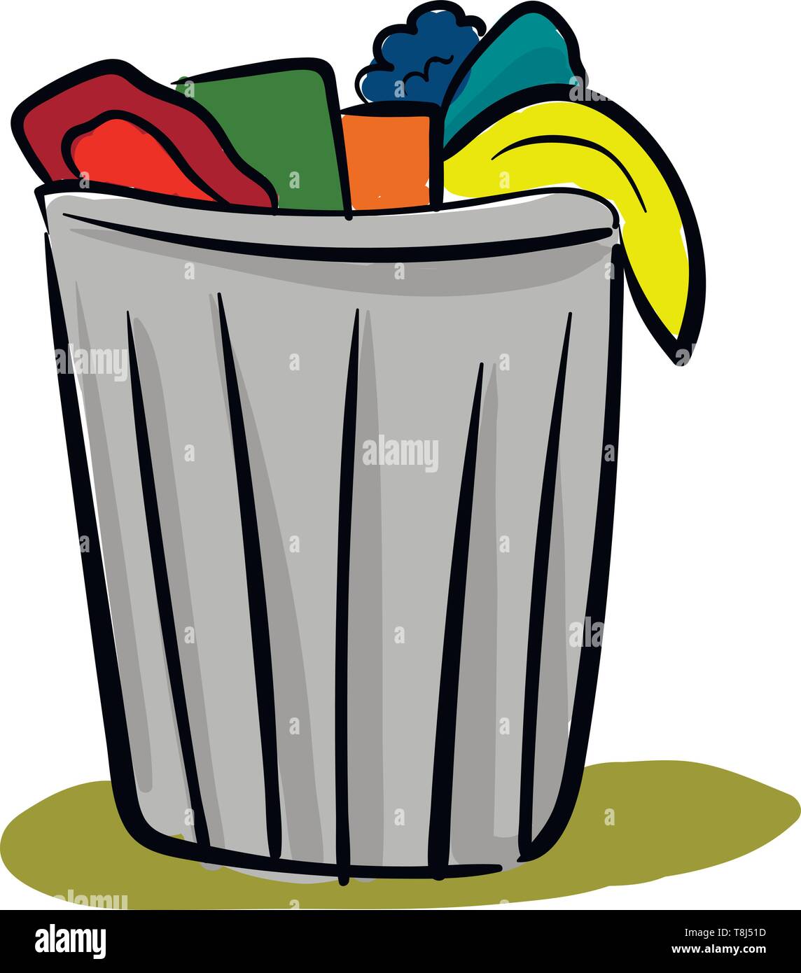 Basura De Hombre De Dibujos Animados Vector De Stock Por, 46% OFF