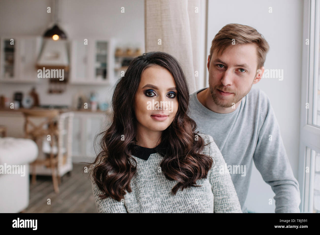 Portrait of a smiling couple Stock Photo - Alamy