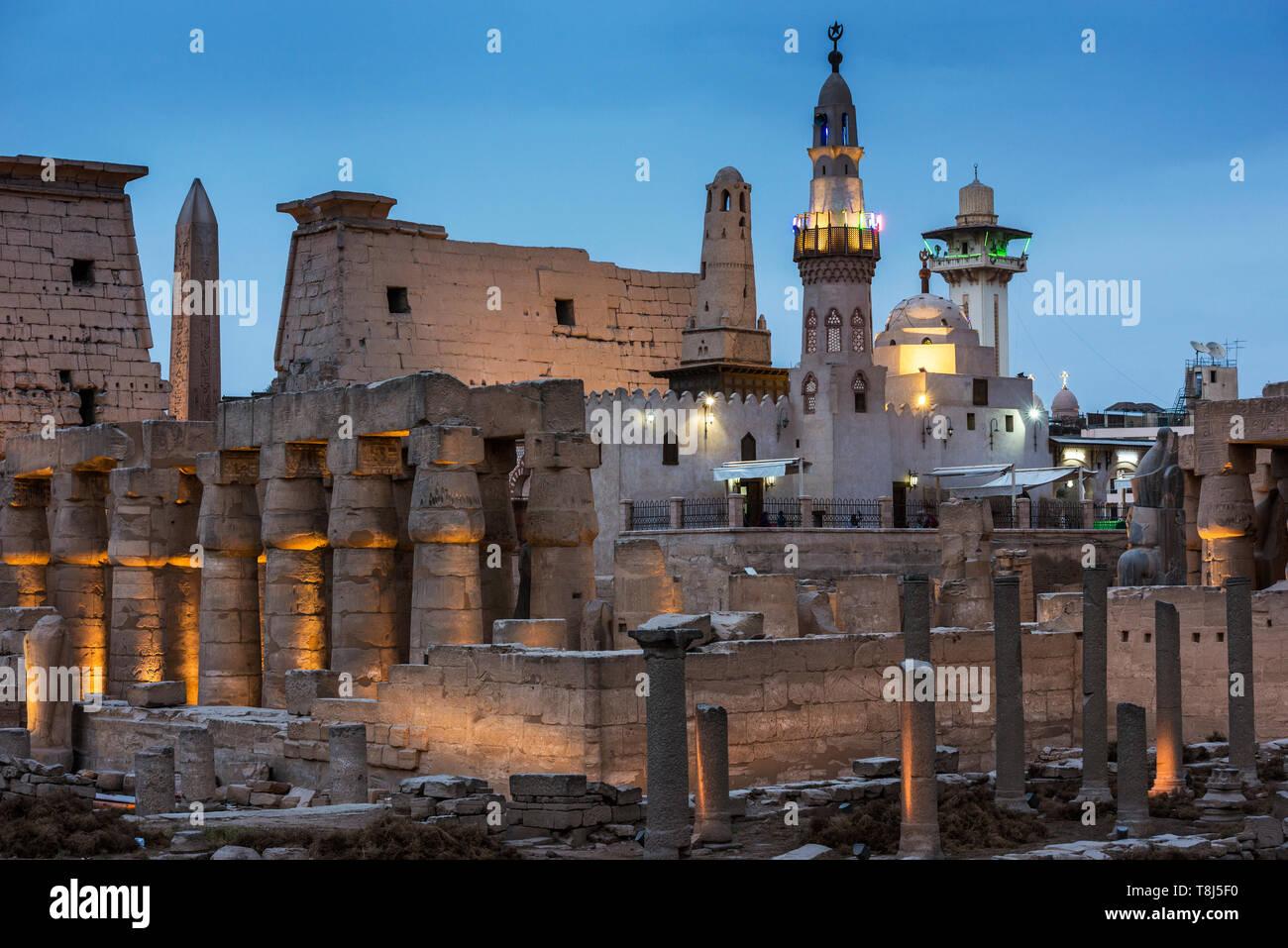 Ancient church in the Temple of Luxor, Luxor, Egypt Stock Photo - Alamy