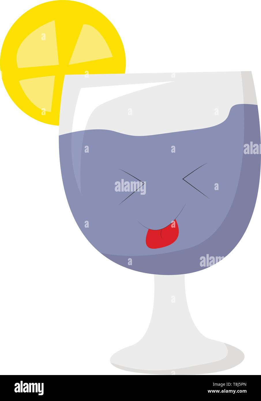 Refreshing water lemon on Stock Vector Images - Alamy