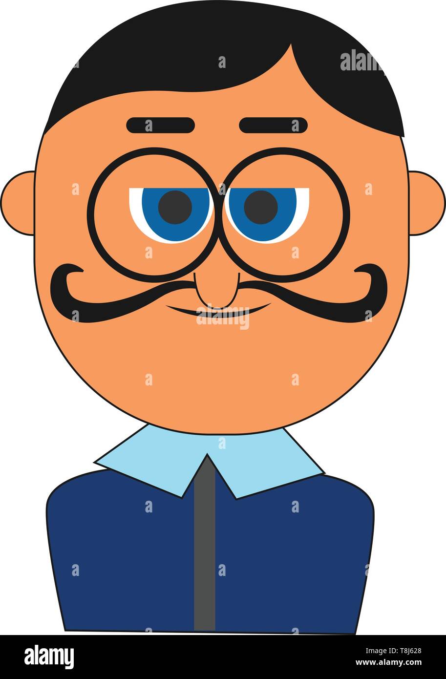 Orange Cartoon Character With Mustache