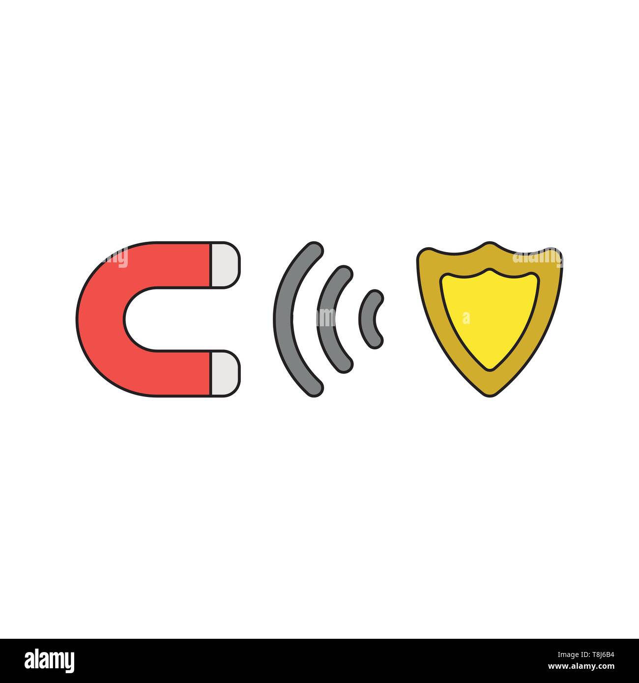 Electromagnetic lock Stock Vector Images - Alamy
