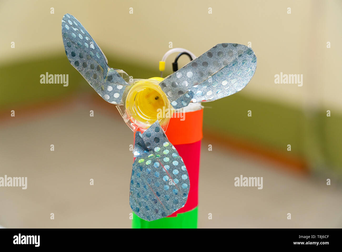 Simple homemade propeller made by a child Stock Photo - Alamy