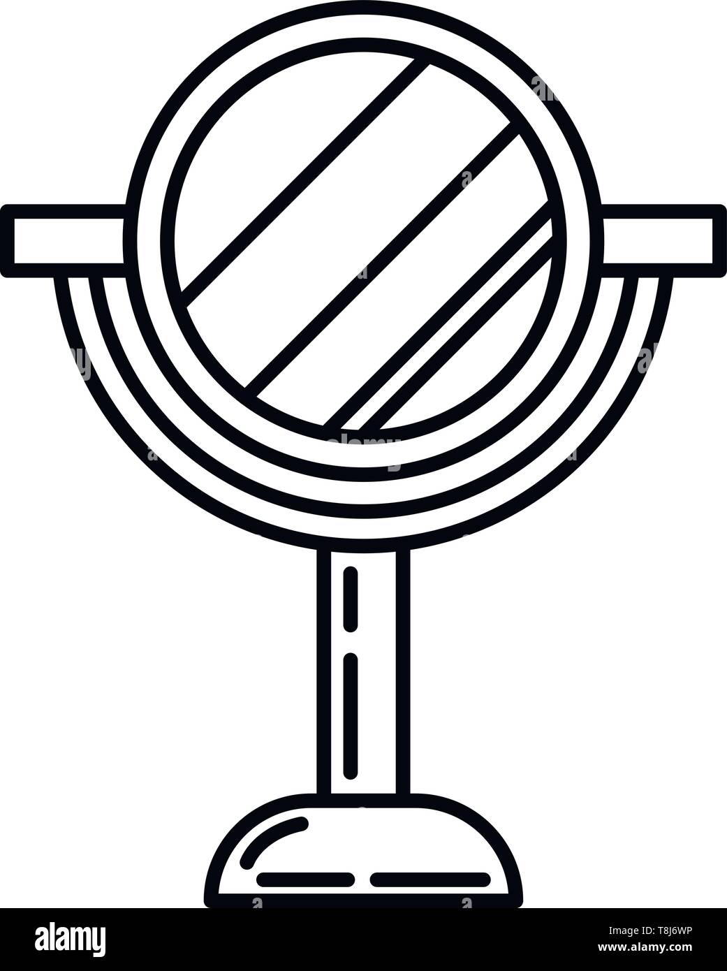 Beauty Stand Mirror Icon Vector Stock Vector Image & Art - Alamy