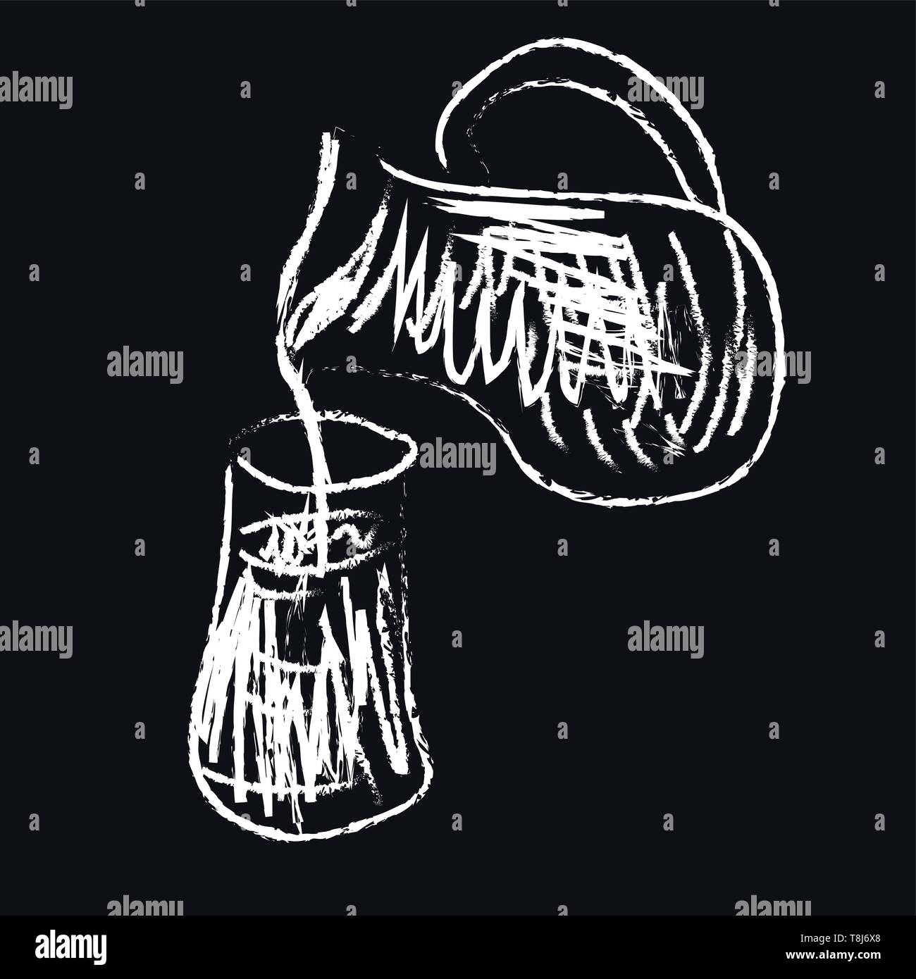 Milk splash and black background Stock Vector Images - Alamy