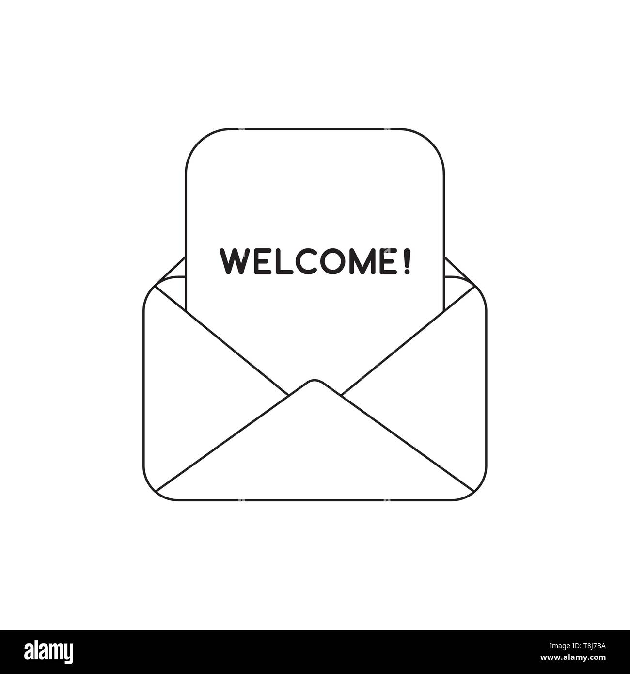 Welcome package Stock Vector Images - Alamy