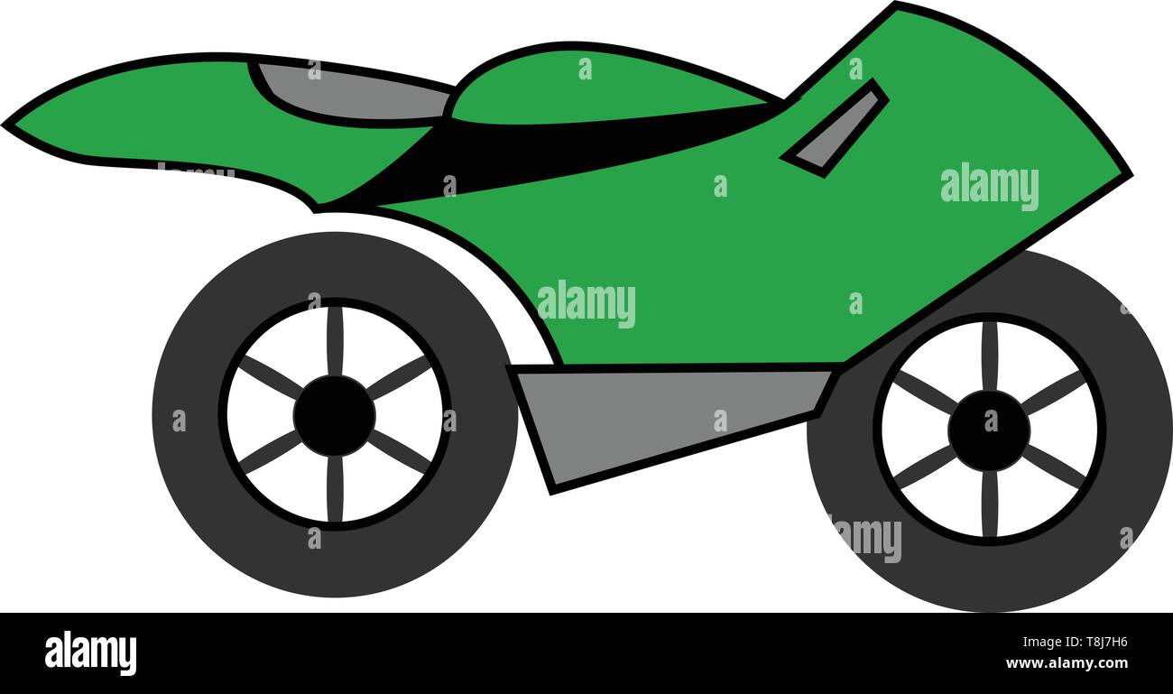 An improvised model of the basic design of the two-wheeled motorcycle ...