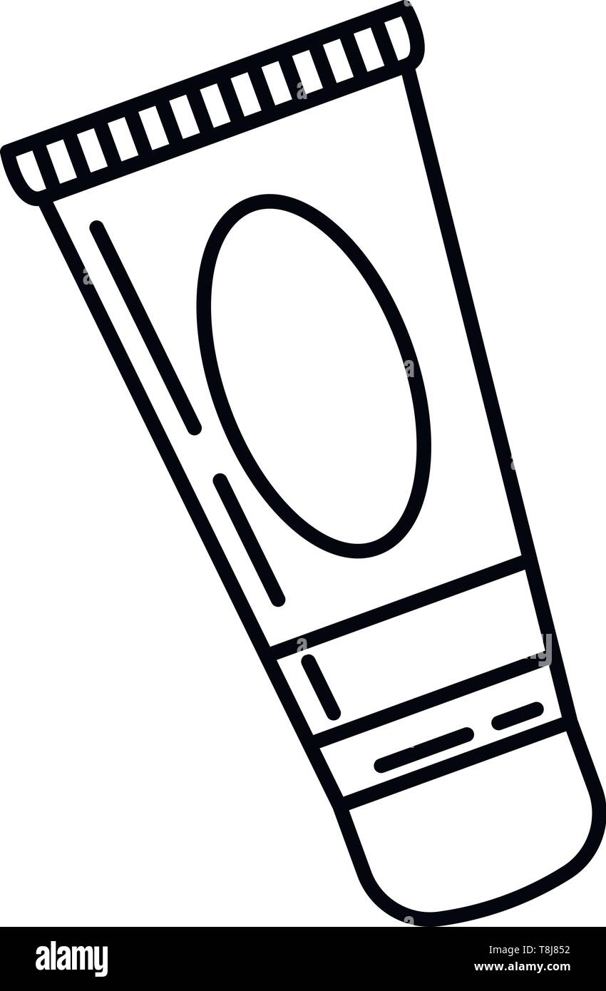 Face treatment white cream facial Stock Vector Images - Alamy