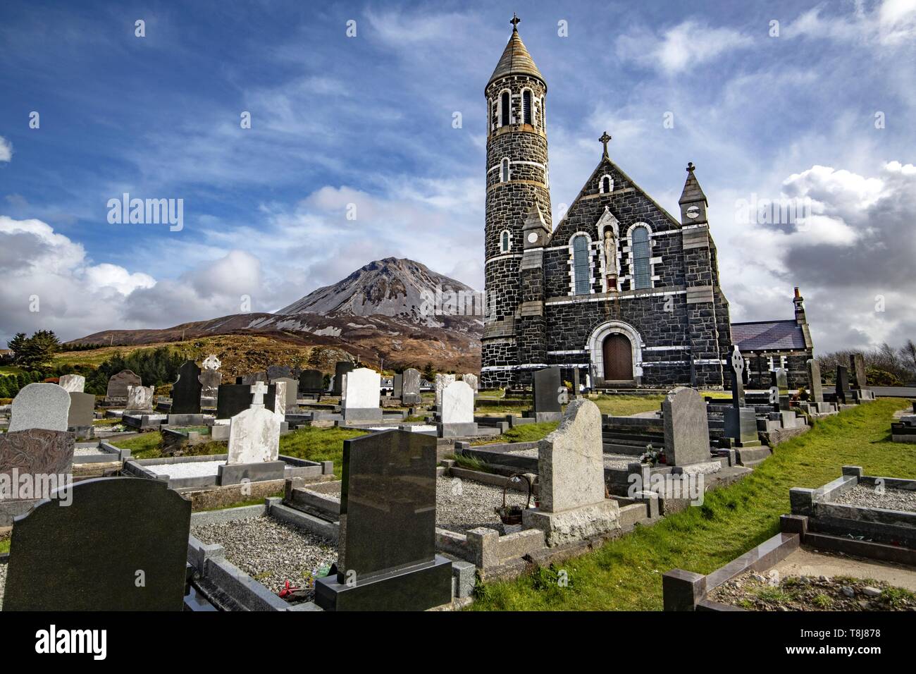 Ireland, County Donegal, Glenveagh National Park, Dunlewy, Sacred Heart ...