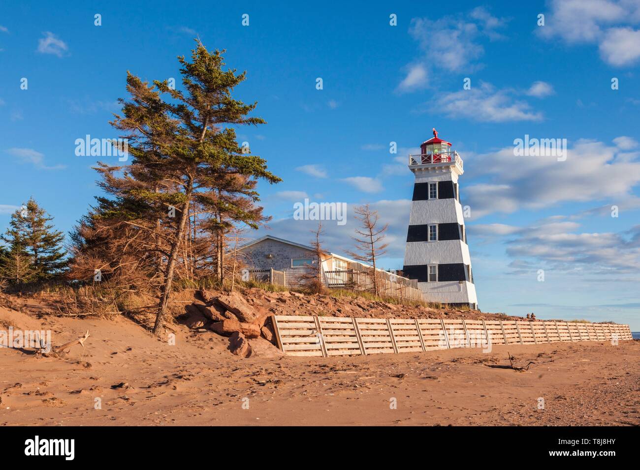 Canada, Prince Edward Island, West Point, West Point Lighthouse Stock ...