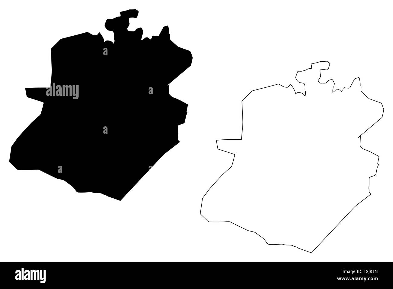 Bamako Region (Regions of Mali, Republic of Mali) map vector ...