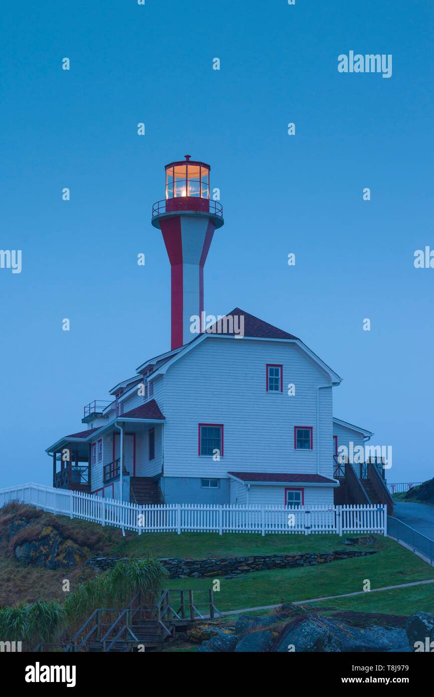 Canada, Nova Scotia, Yarmouth, Cape Forchu Lightstation, historic ...