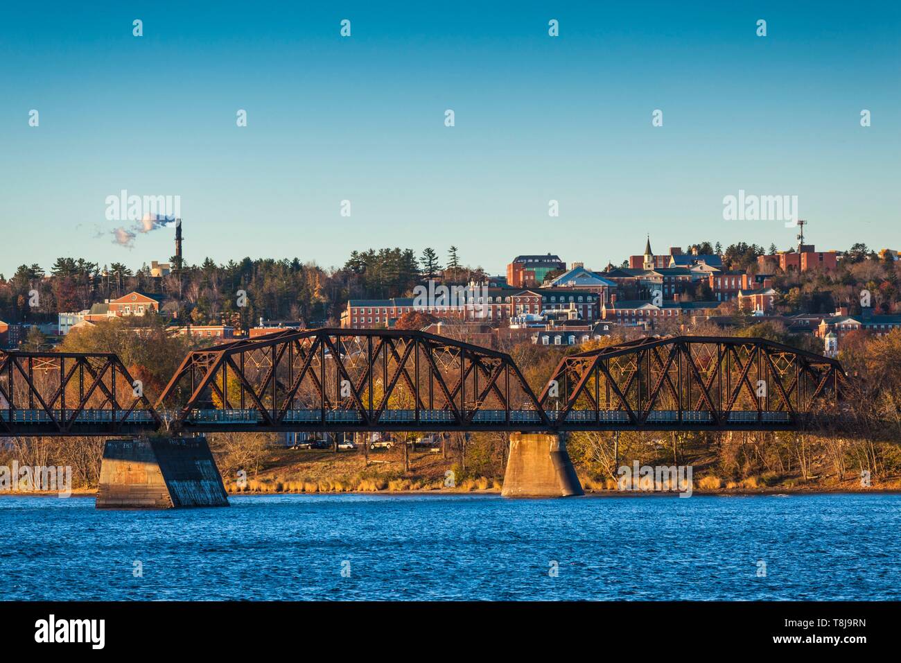 Fredericton walking bridge hi-res stock photography and images - Alamy