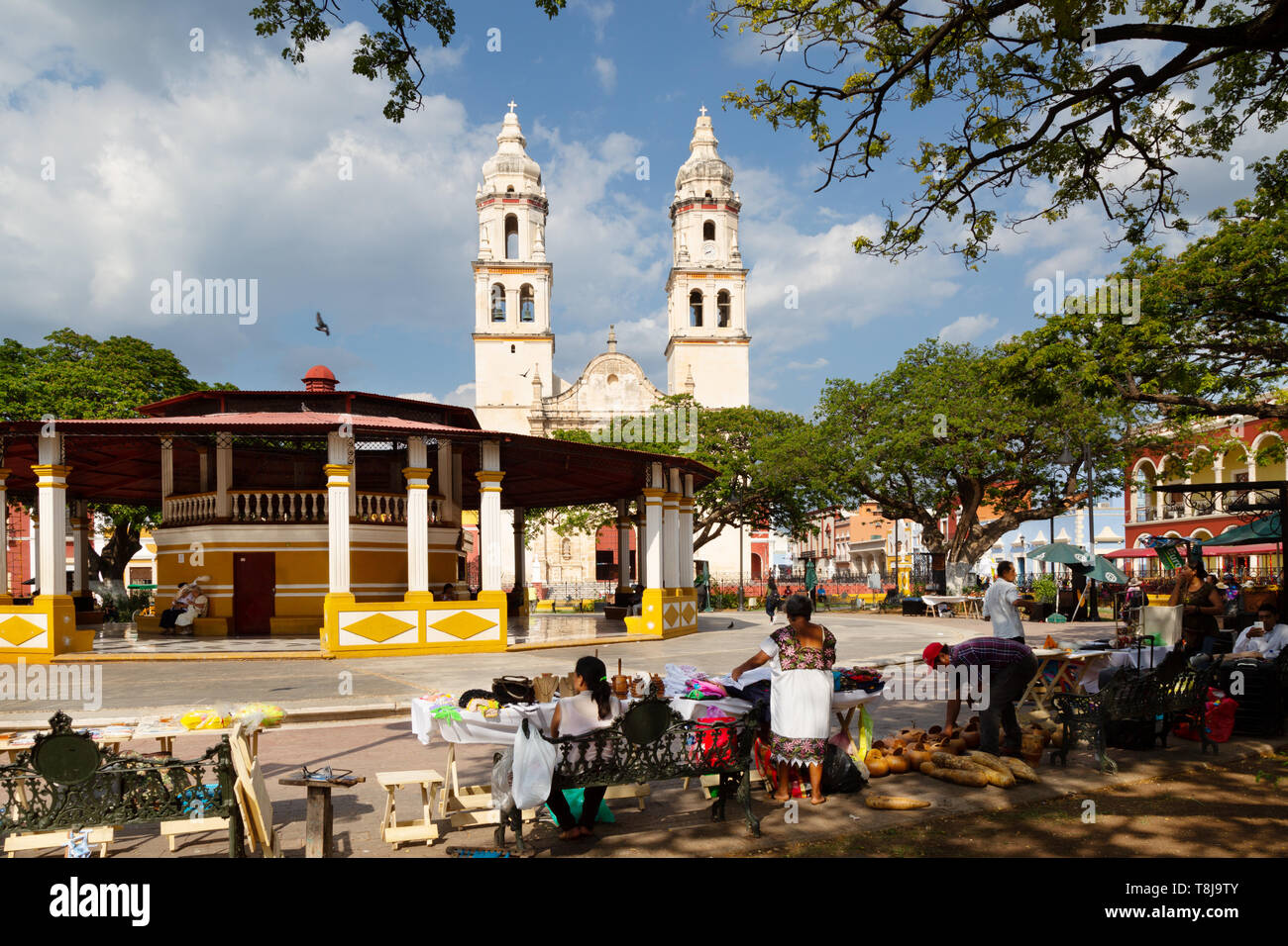 Campeche Mexico - Campeche old town UNESCO world heritage site street ...
