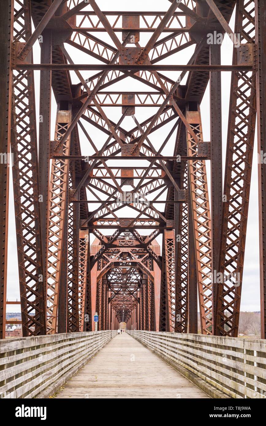 Fredericton walking bridge hi-res stock photography and images - Alamy