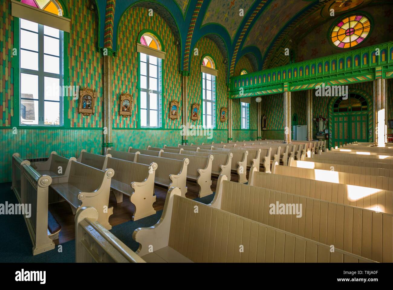 Canada, New Brunswick, Acadian Peninsula, Sainte-Cecile, Eglise Petite ...