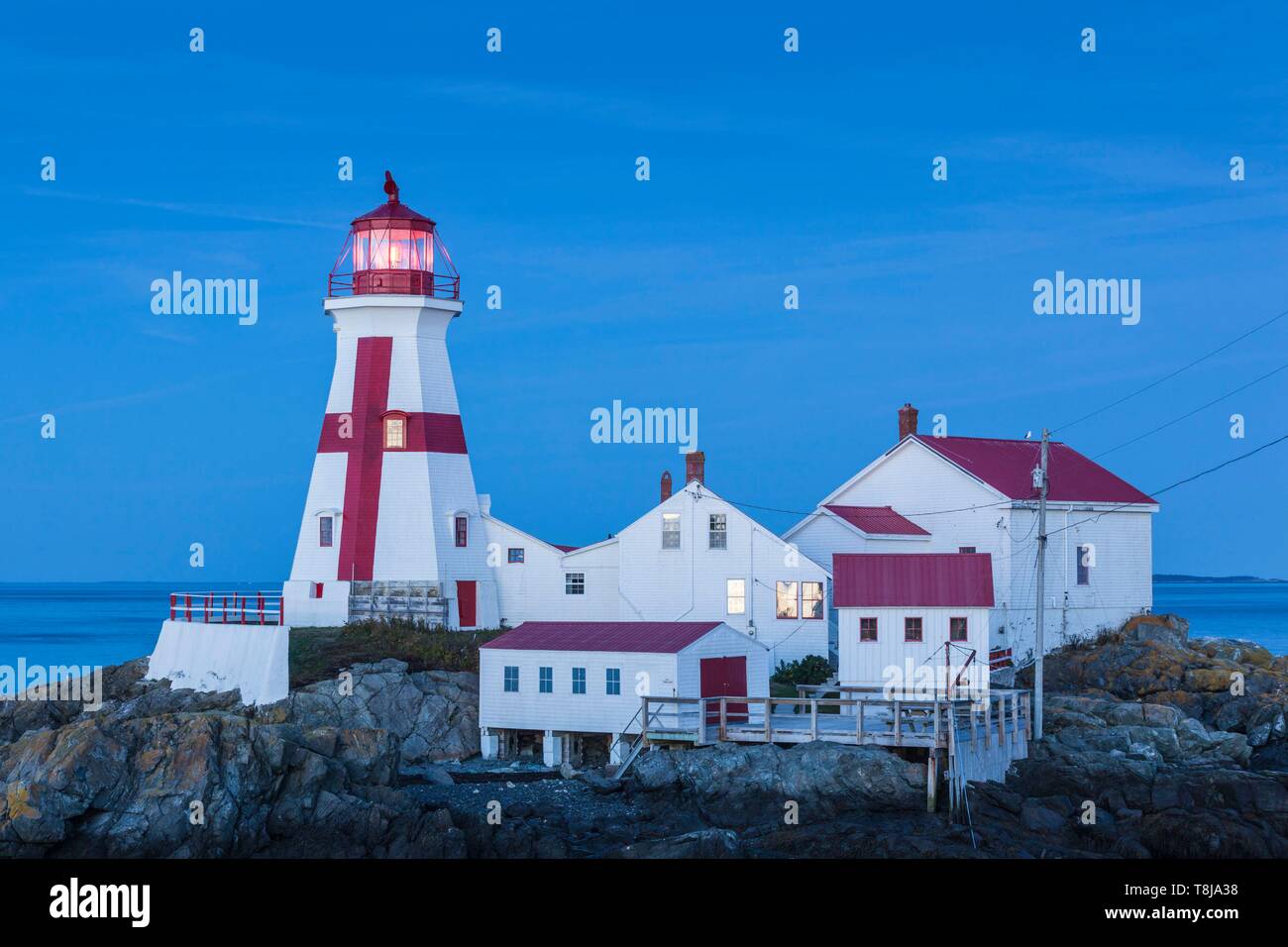 Canada, New Brunswick, Campobello Island, Head Harbour Lightstation ...